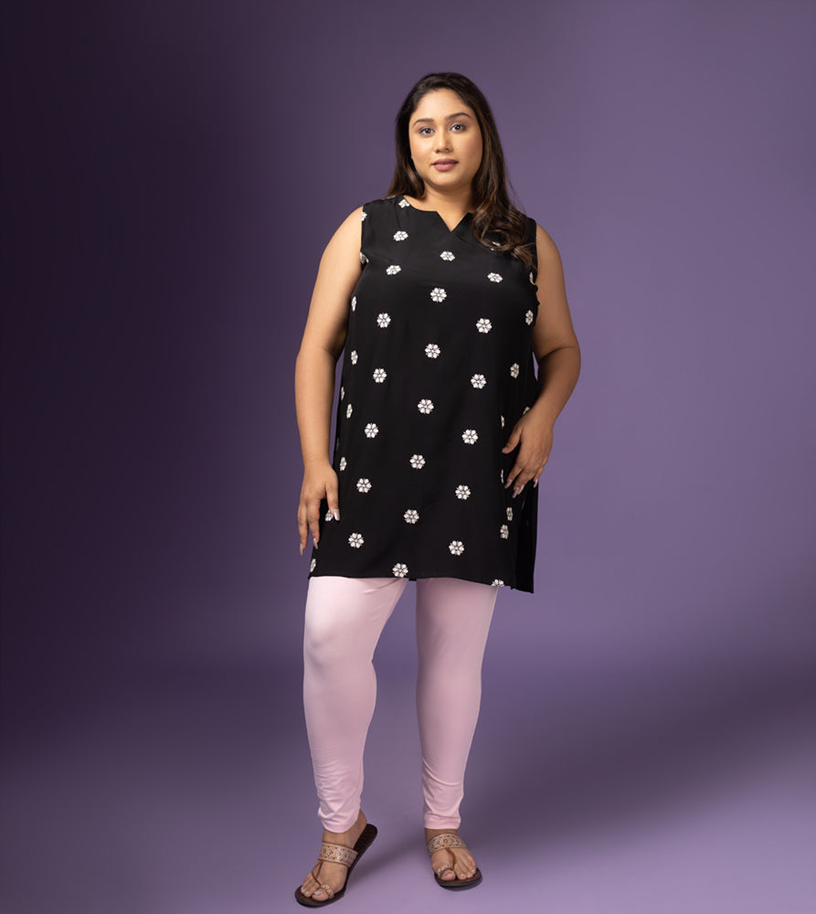 Sizeupp | Plus Size Leggings For Women | 3XL - 10XL | | Solid | Pink
